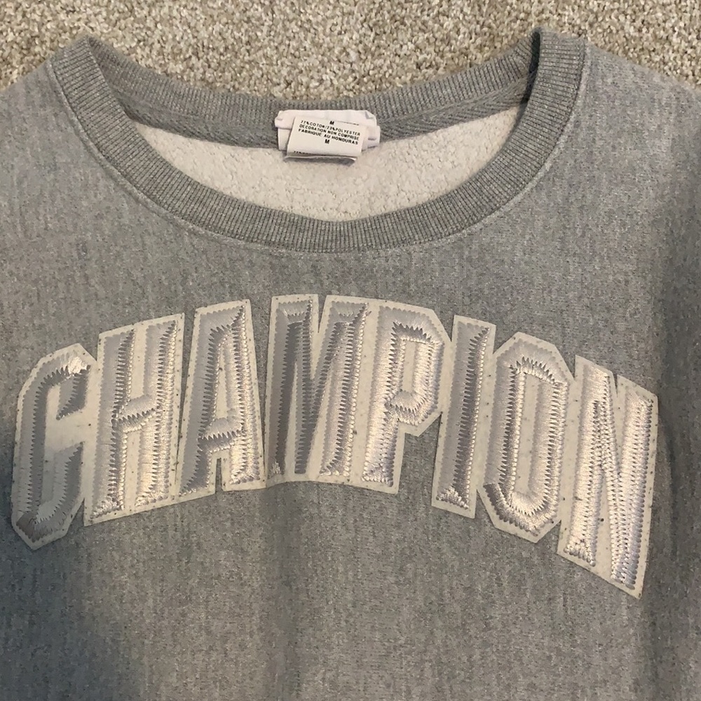 Grey Champion Embroidered Sweatshirt - Gem